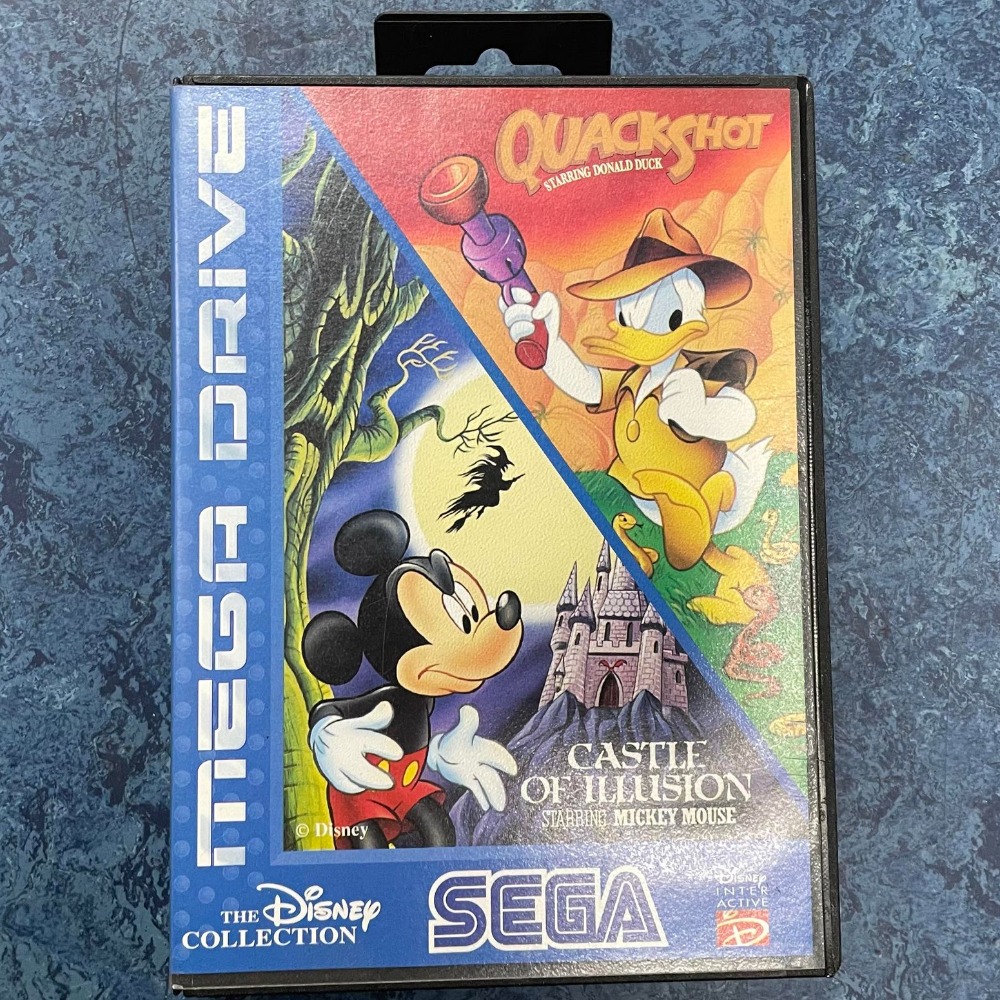 Pre-owned Sega Mega Drive Game Disney Quackshot & Castle of Illusion ...